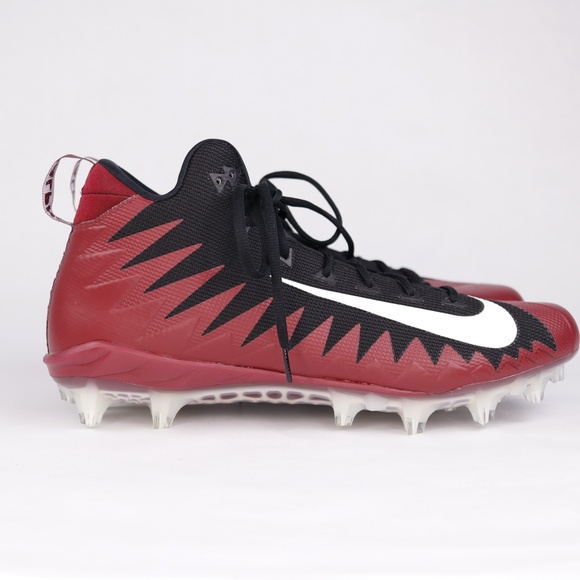 Nike | Shoes | Nike Alpha Menace Maroon White Football Cleats | Poshmark